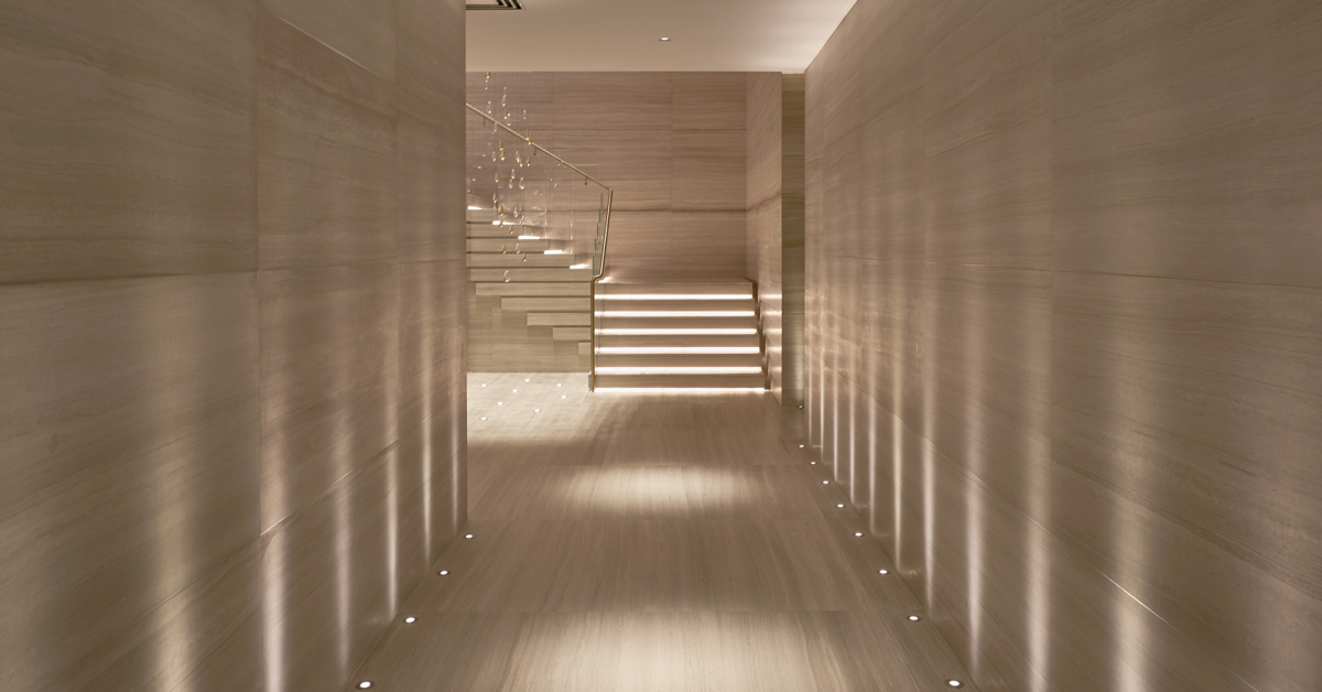 Contemporary Basement Corridor Lighting - John Cullen Lighting