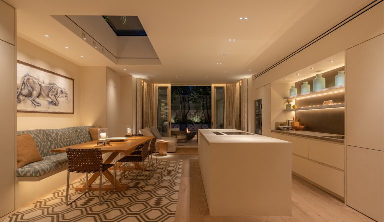 Modern Open Plan Living Lighting Design - John Cullen Lighting