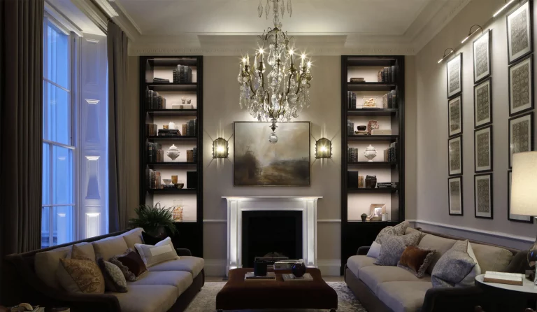 Traditional Drawing Room Lighting Design - John Cullen Lighting
