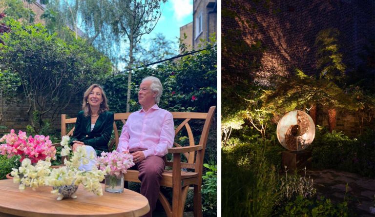 Randle Siddeley’s London Garden By Night | John Cullen Lighting