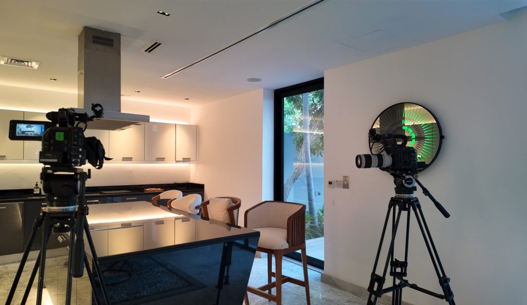 Behind the scenes, Dubai TV | John Cullen Lighting